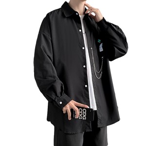 Long Sleeve Shirt With Chain - Etsy