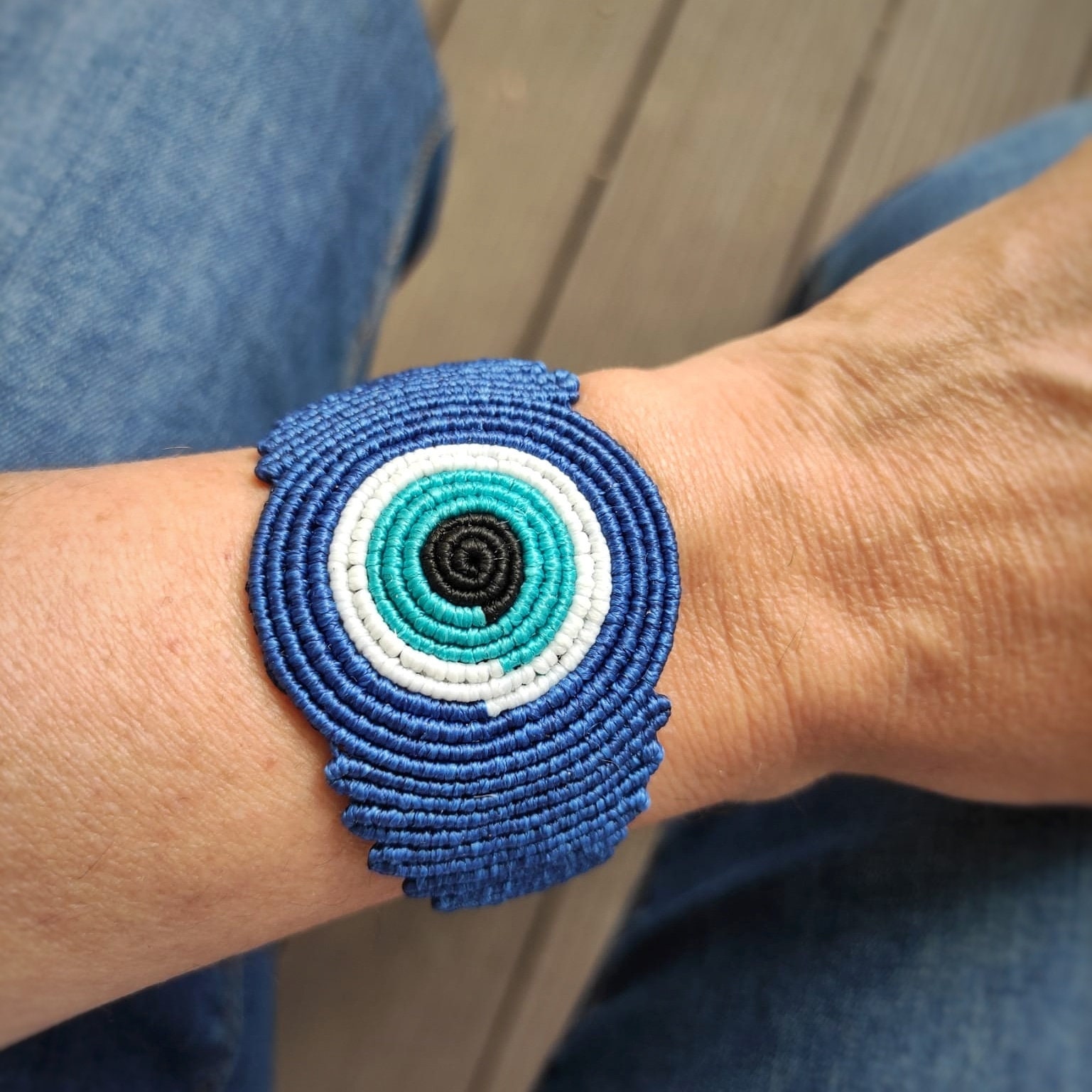 Evil Eye Macrame Bracelet Devil Eye Bracelet Women Boho - Etsy