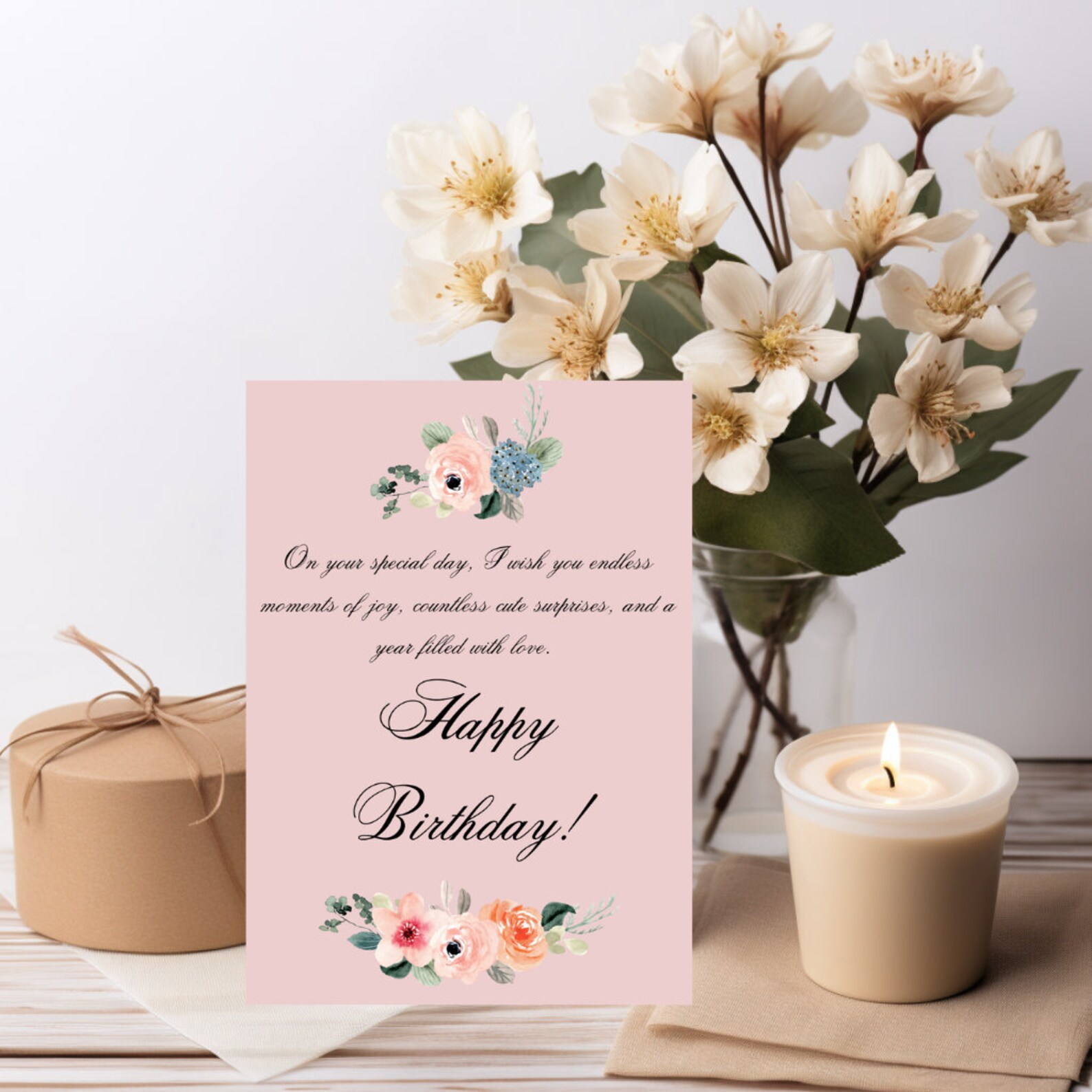 Happy Birthday Digital Printable Card Digital Birthday Cards for ...