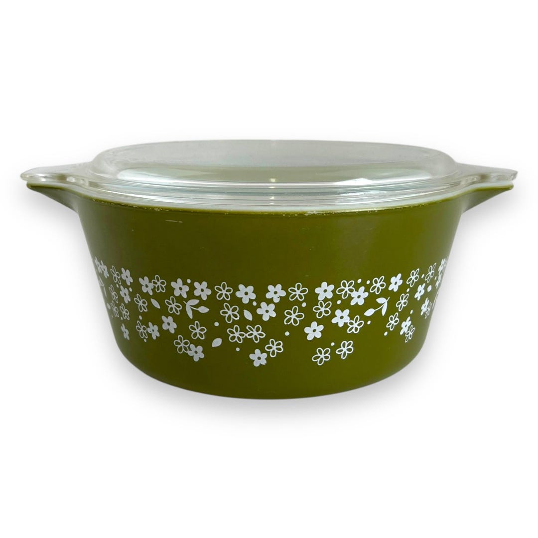 Pyrex 475-B Spring Blossom, Round Casserole With Lid - Etsy