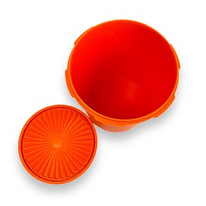 Orange Tupperware Cylinder Storage Container - Etsy