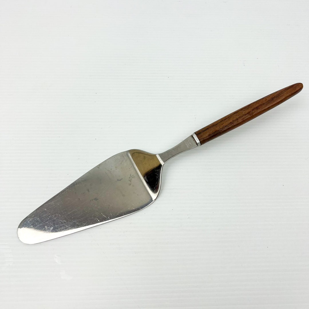 Wooden Handle Stainless Steel Cake Server Utensil Made in Japan - Etsy