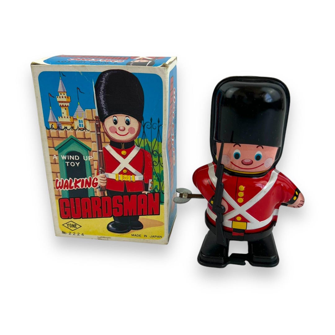Yone Walking Guardsman Wind-up Toy With Original Box Made in Japan - Etsy