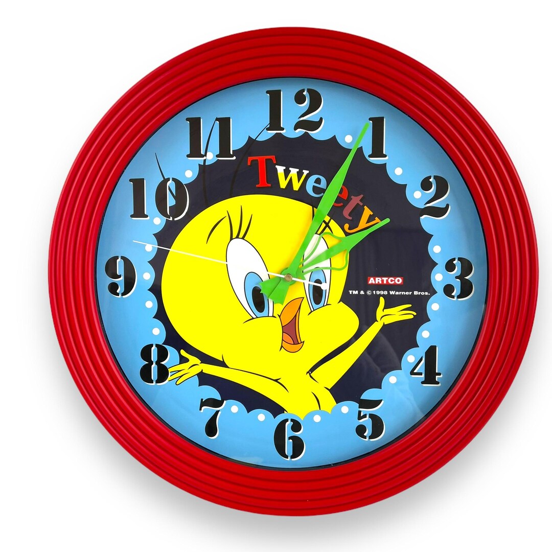Tweety Bird 1998 Artco Clock - Etsy