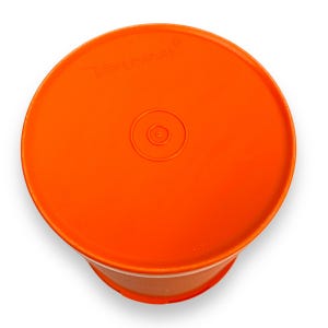Orange Tupperware Cylinder Storage Container - Etsy