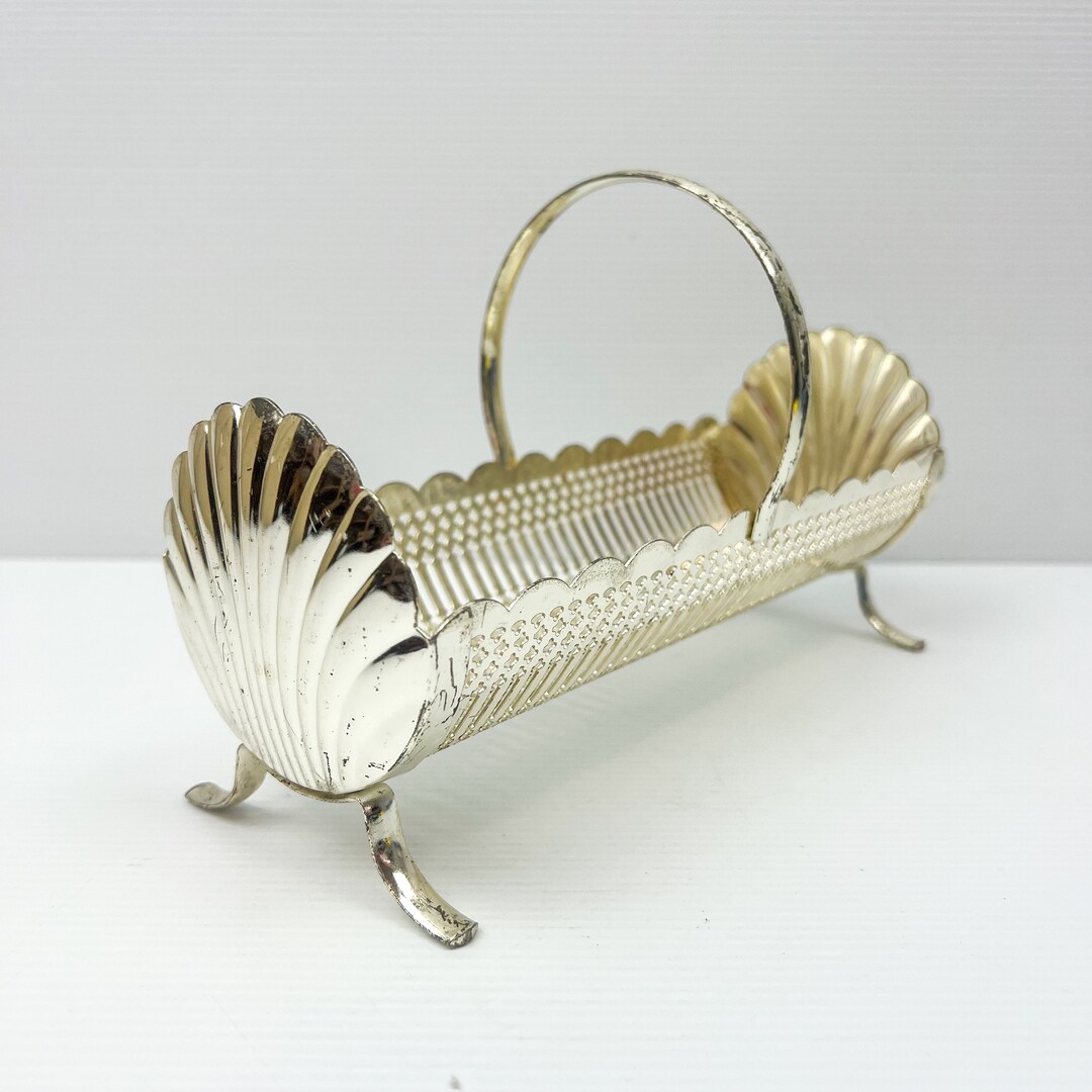Silver Metal After Eight Basket Decorative Basket for Holding a Box of ...