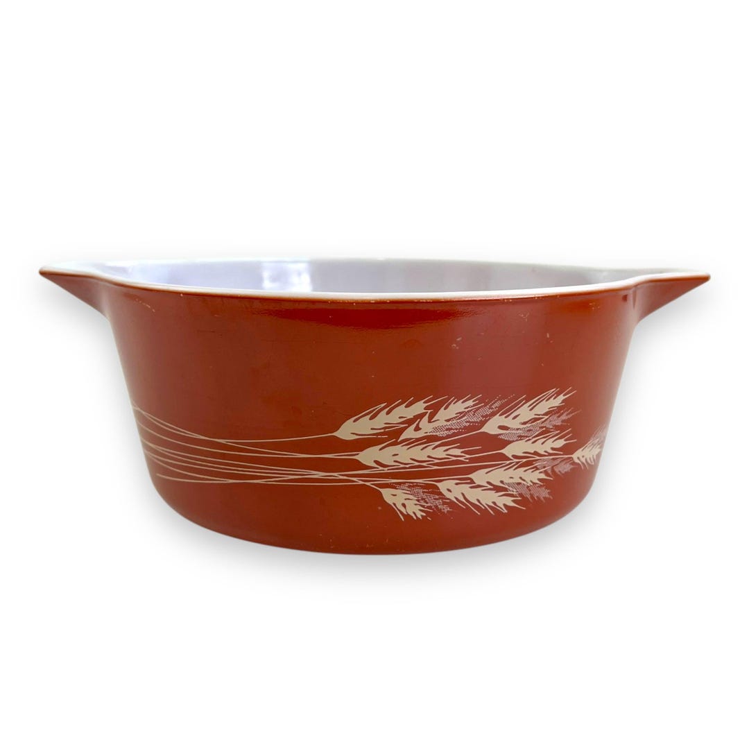 Pyrex 475-B Wheat Cinderella Casserole Dish – Autumn Harvest Collection ...