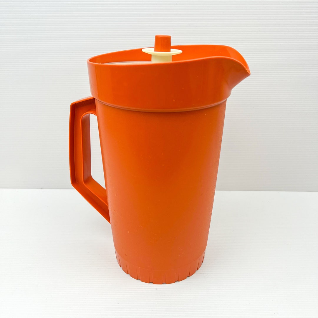 Retro Orange Plastic Tupperware Jug / Cordial Water Pitcher X1 - Etsy