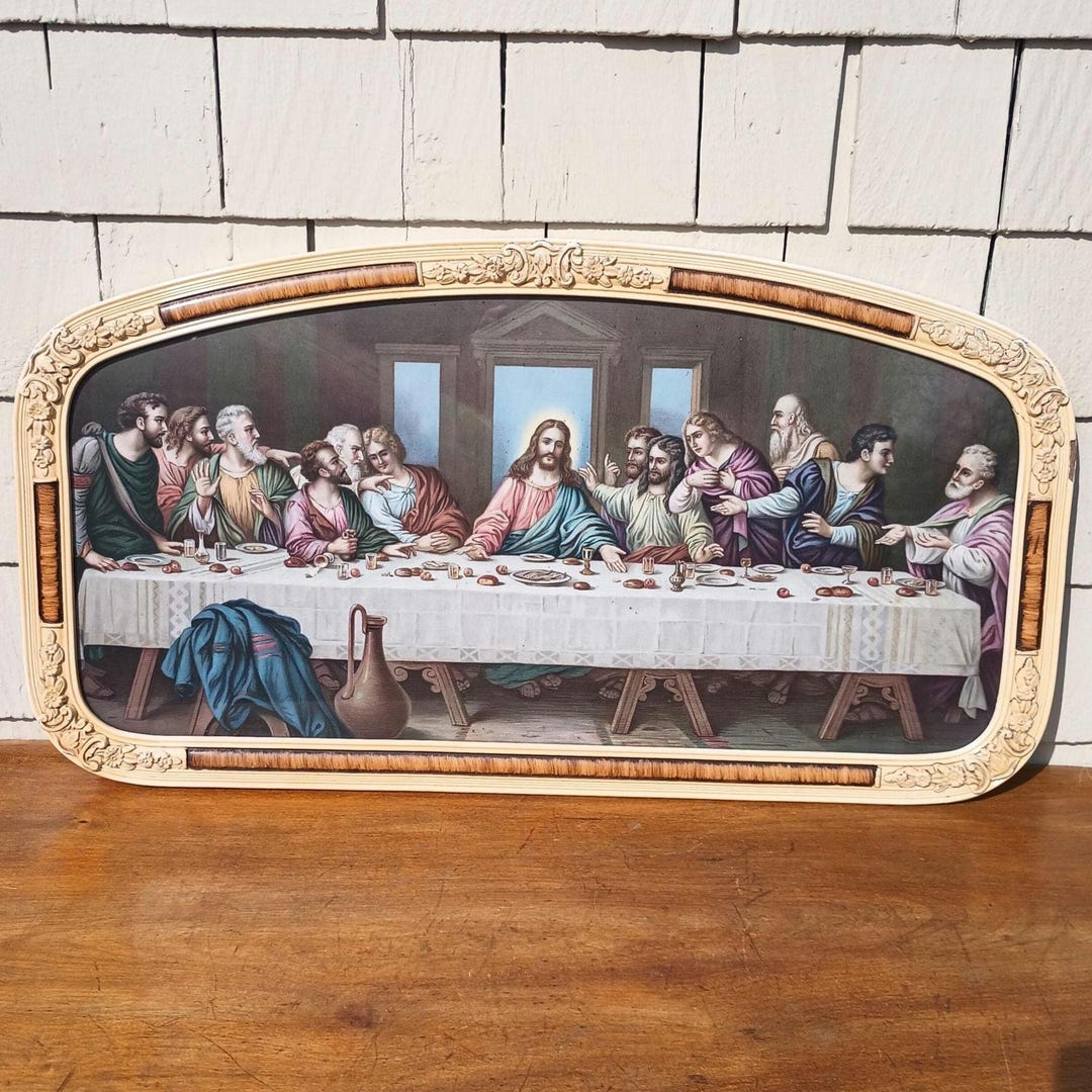 Vintage Framed Print - the Last Supper - Etsy