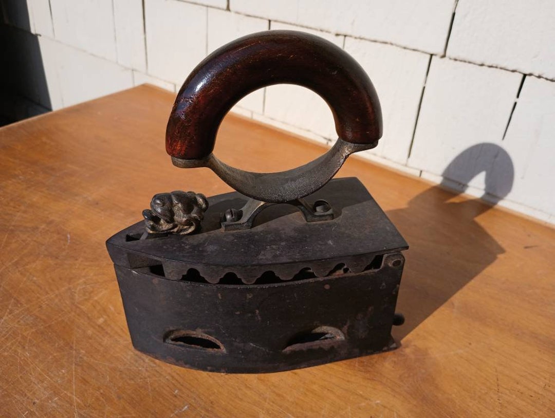Vintage Coal Fired Clothes Iron With a Lion - Etsy