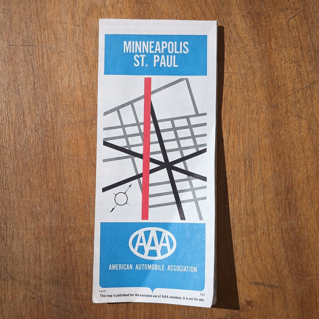 Vintage Road Map - Minneapolis/st. Paul - AAA - 1979 - Etsy