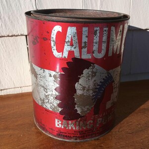 Vintage Calumet Baking Powder Tin - Large - 10 Pounds - Etsy