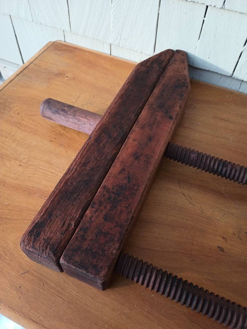 Vintage Wooden Handscrew Clamp - Huge - 20 Inches - Refinished - Etsy