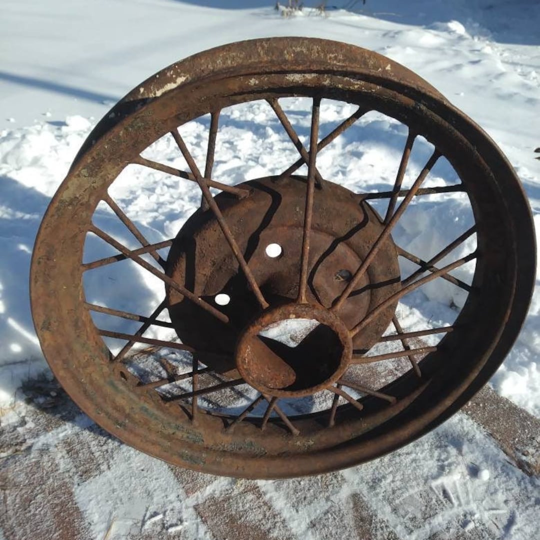 Vintage Steel Wheel - Etsy