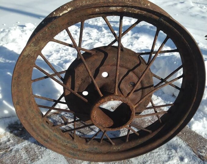 Vintage Steel Wheel - Etsy