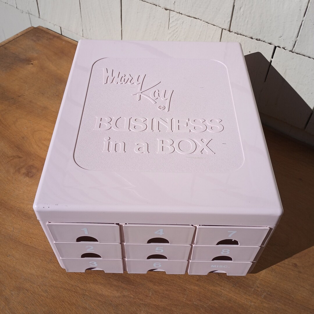 Vintage Pink Mary Kay business in a Box Case With Mirror, Drawers, and ...