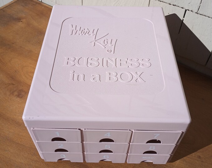 Vintage Pink Mary Kay "business in a Box" Case With Mirror, Drawers ...