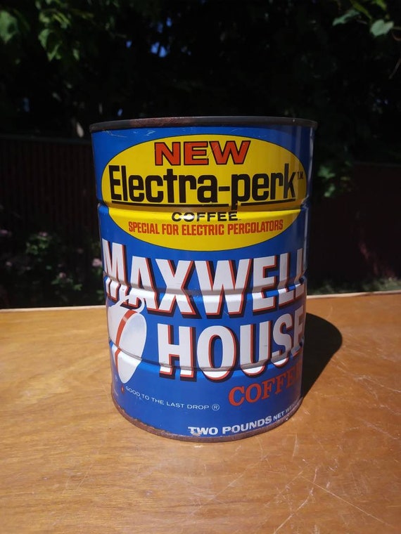 Vintage Coffee Can Maxwell House electra-perk | Etsy