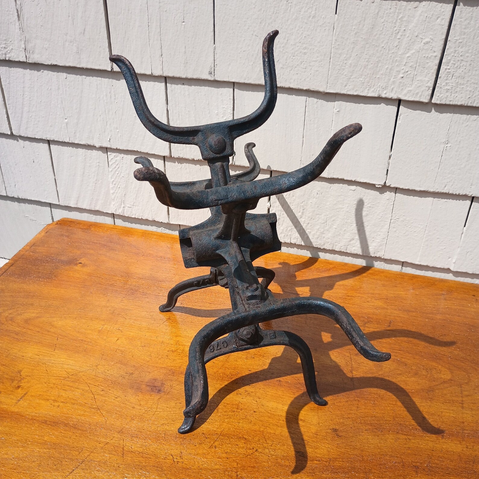 Vintage Cast Iron Hose or Wire Reel - Amazing Rusty Patina - Perfect ...