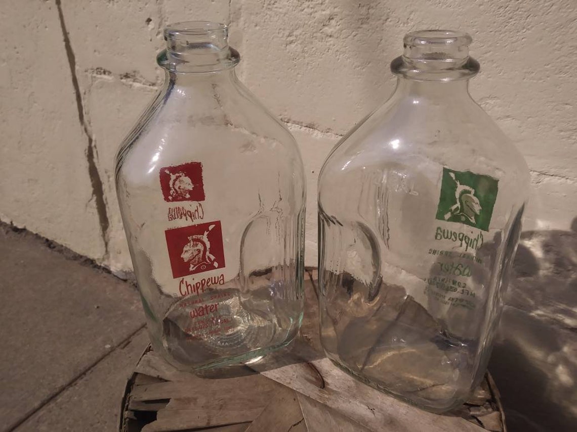 Chippewa Falls Spring Water Bottle Red and Green Logo - Etsy Australia