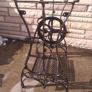 Vintage Cast Iron Sewing Machine Base White - Etsy