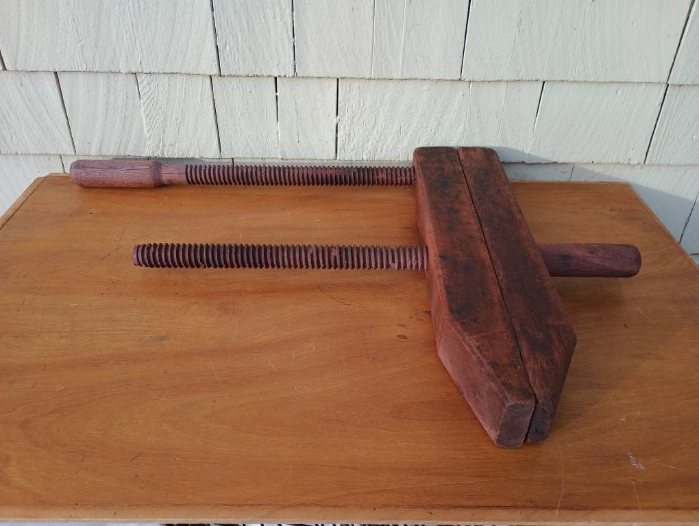 Vintage Wooden Handscrew Clamp - Huge - 20 Inches - Refinished - Etsy