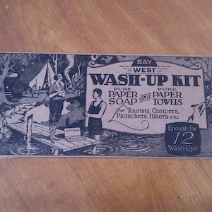 Vintage Bay West Wash-up Kit With Soap and Towels Amazing - Etsy