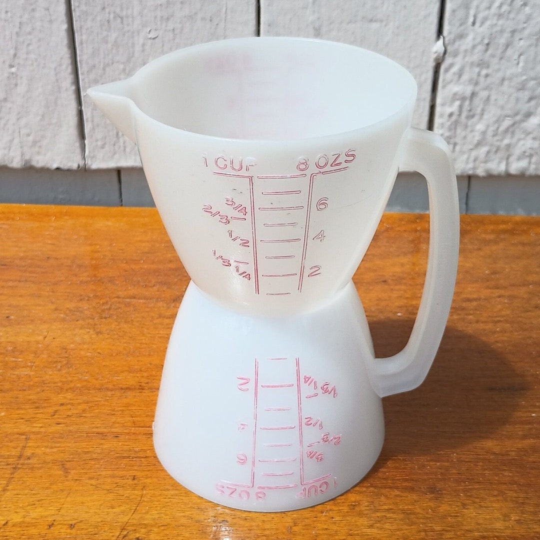 Vintage Tupperware Double Measuring Cup - Etsy