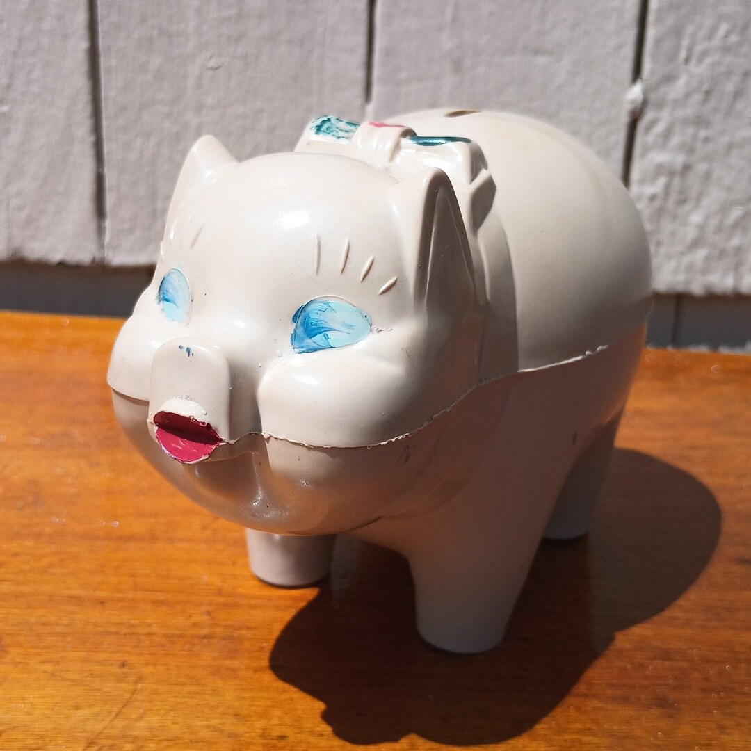 Vintage Piggy Bank - Hard Plastic - Toy Town Corp., NY, NY - No Longer ...