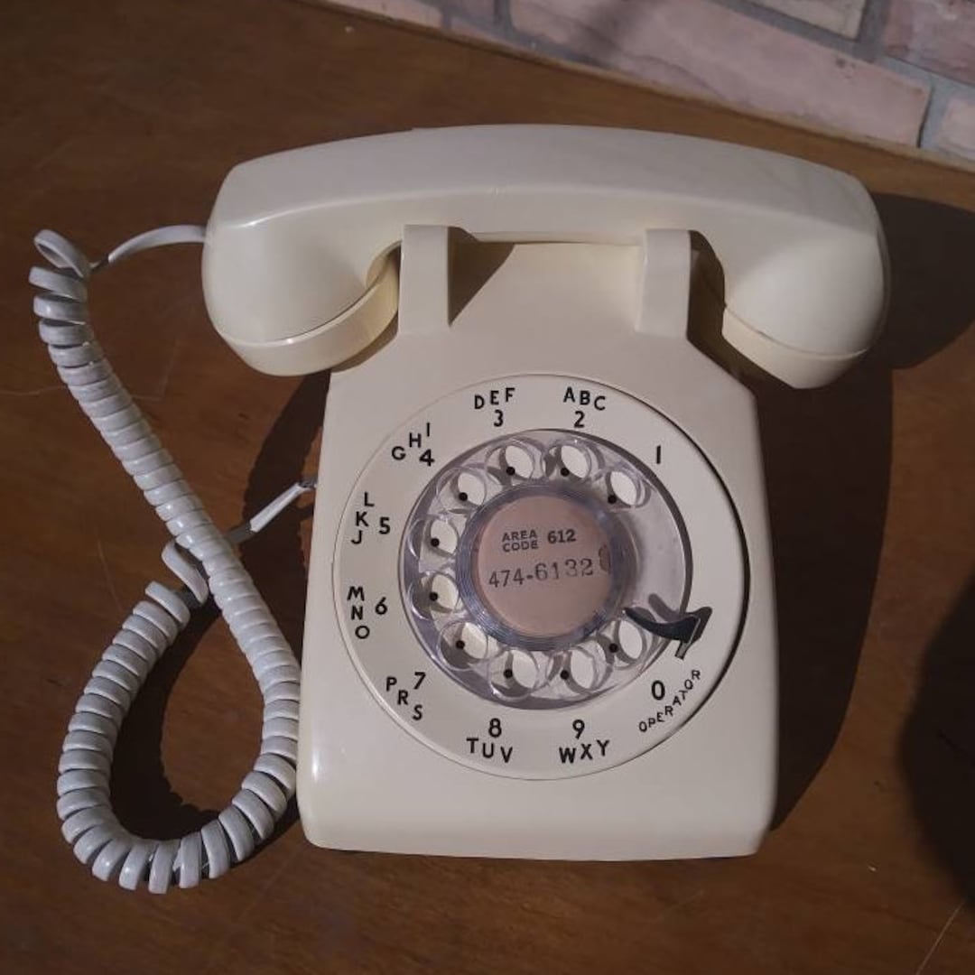 Vintage Rotary Dial Phone - 612 Area Code - Etsy