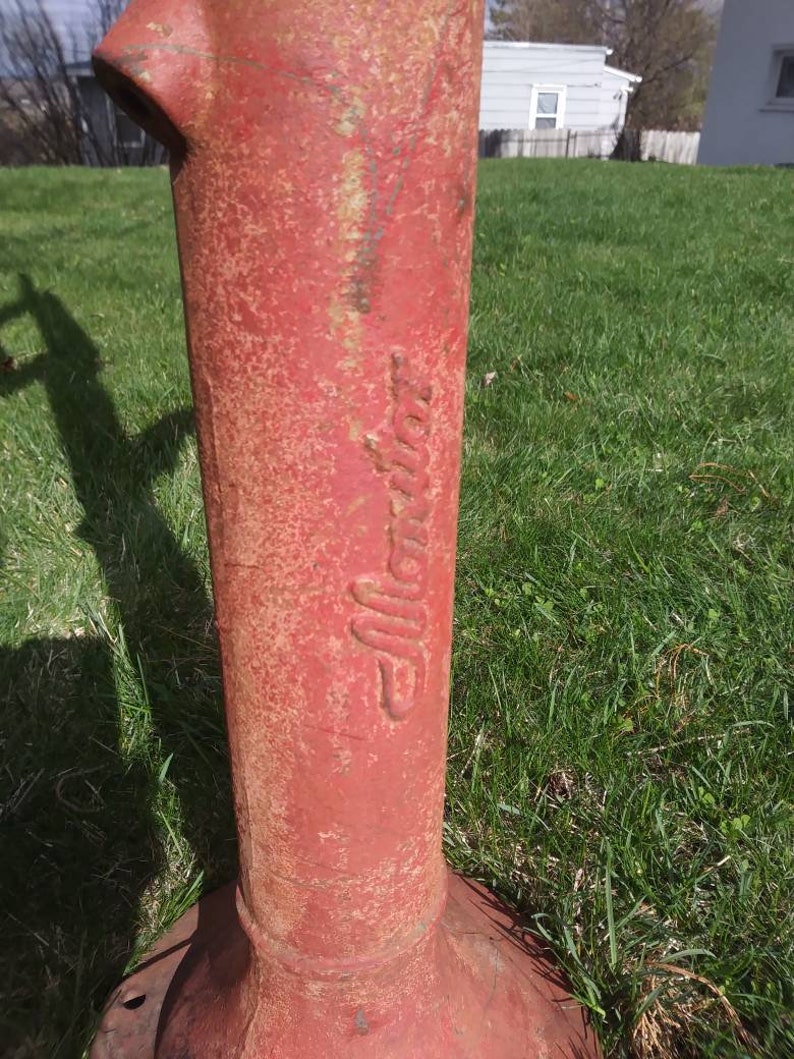 Vintage Well Pump - Perfect Rustic Red Color - Baker Manufacturing ...