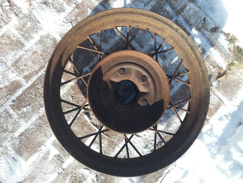 Vintage Steel Wheel - Etsy