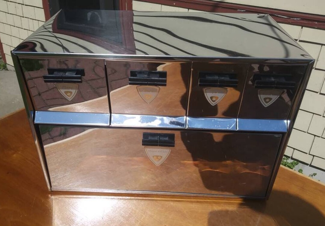 Vintage Retro Kitchen Breadbox and Storage Cabinet Garner Ware Super ...