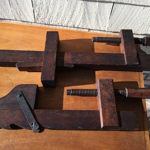 Vintage Wooden Bar Clamps - Etsy