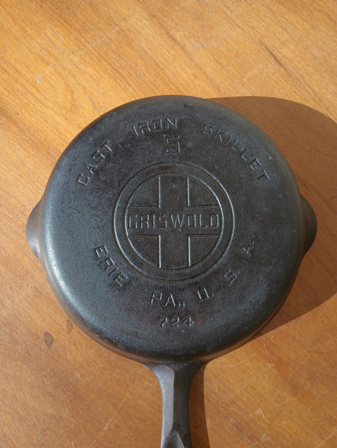 Vintage Cast Iron 8 Inch Skillet or Frying Pan Griswold 724 - Etsy