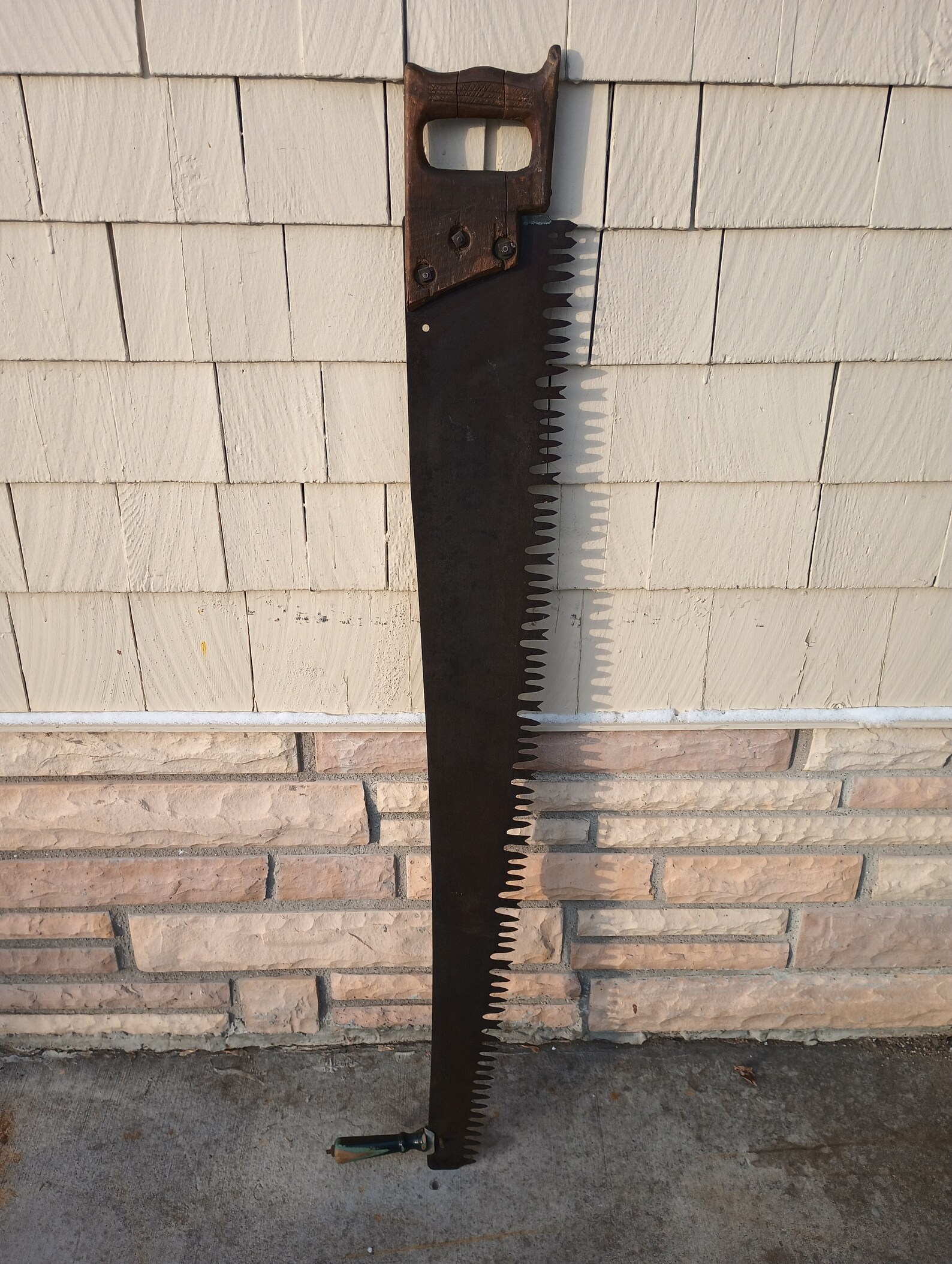 Vintage Two Handle Saw - Amazing Patina - Etsy