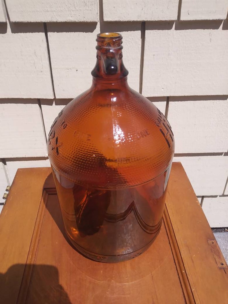 Vintage Hi-lex Bleach Brown Glass One Gallon Bottle - Etsy Hong Kong