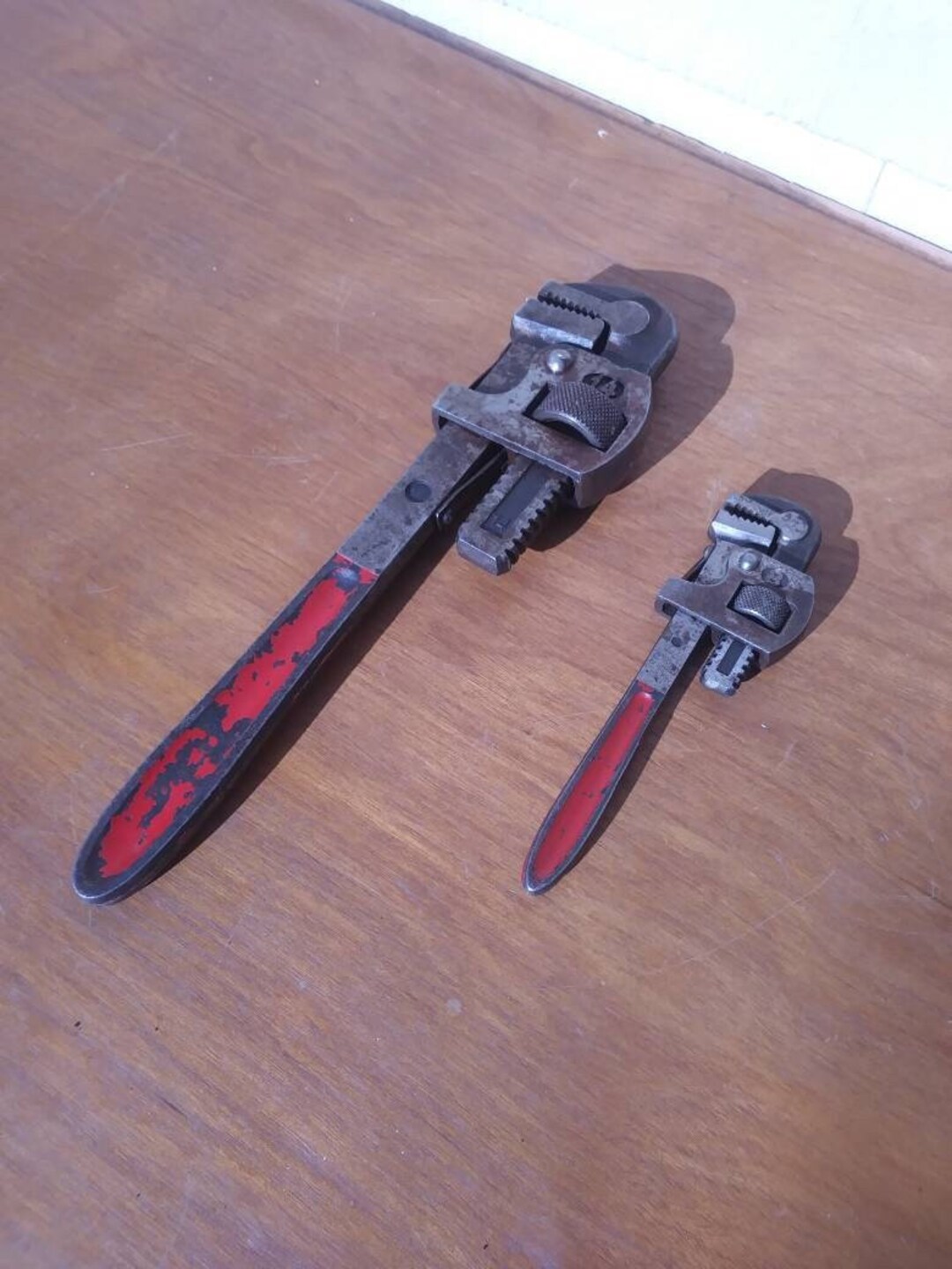 Vintage Pipe Wrenches - 14 and 8 Inch - Dunlap - Etsy