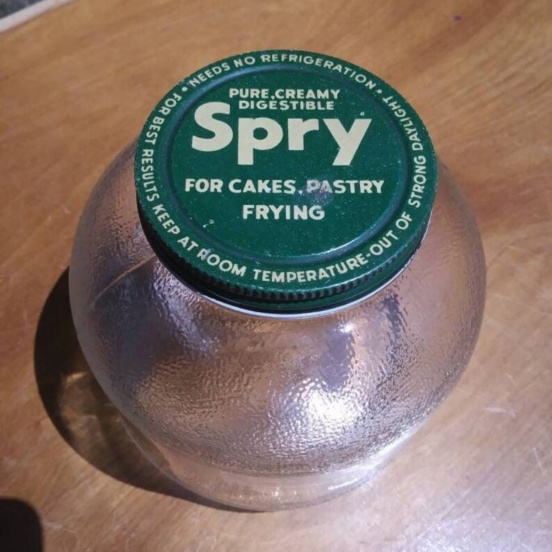 Vintage Spry Vegetable Shortening Bottle - Etsy