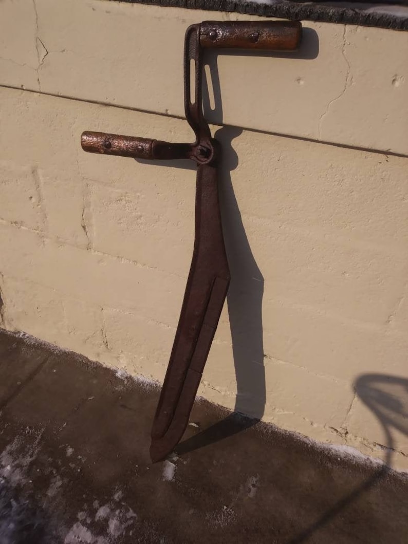 Vintage Steel Ice or Hay Saw - Refinished - Etsy