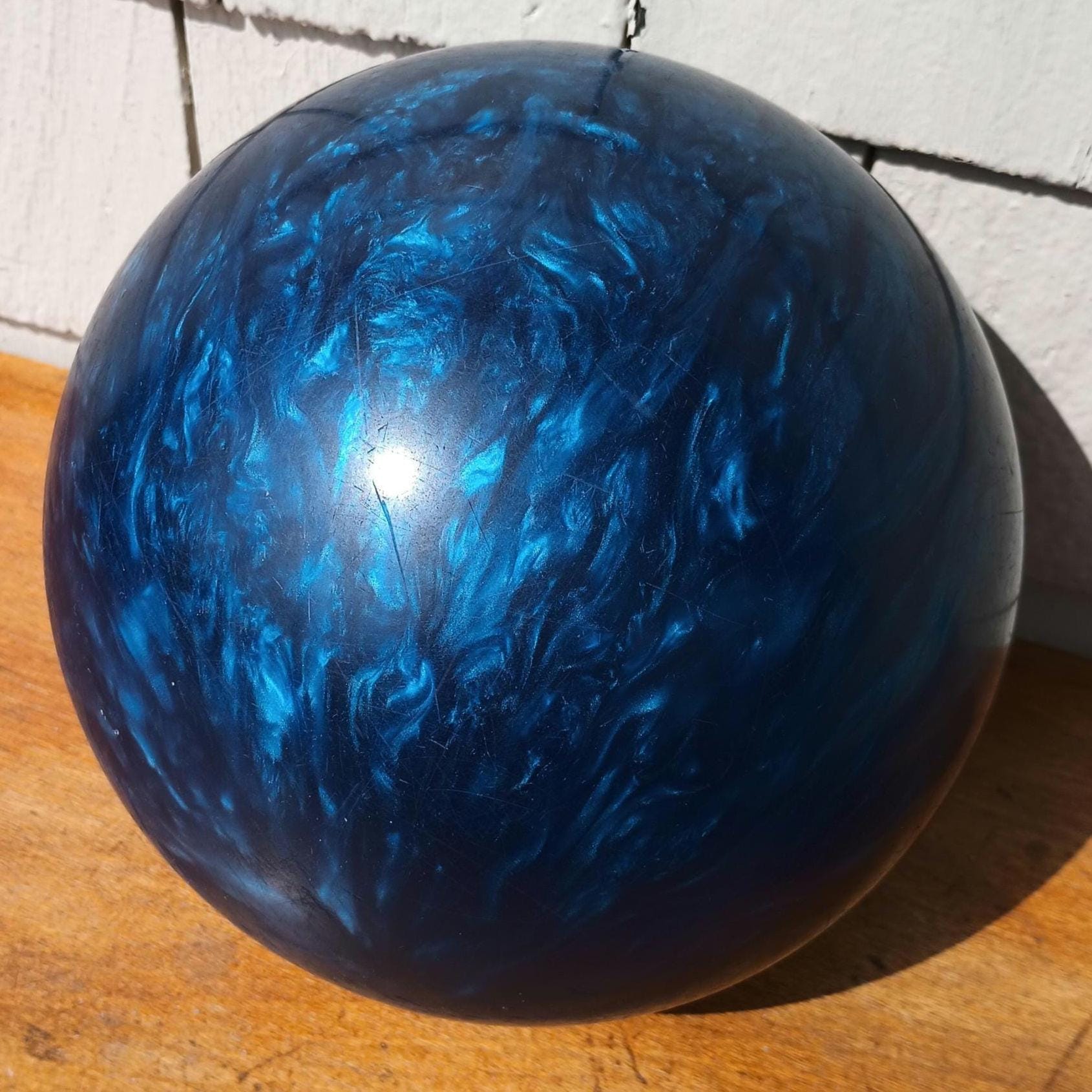 Vintage Bowling Ball - Columbia 300 - Blue Swirl - Used to Belong to ...