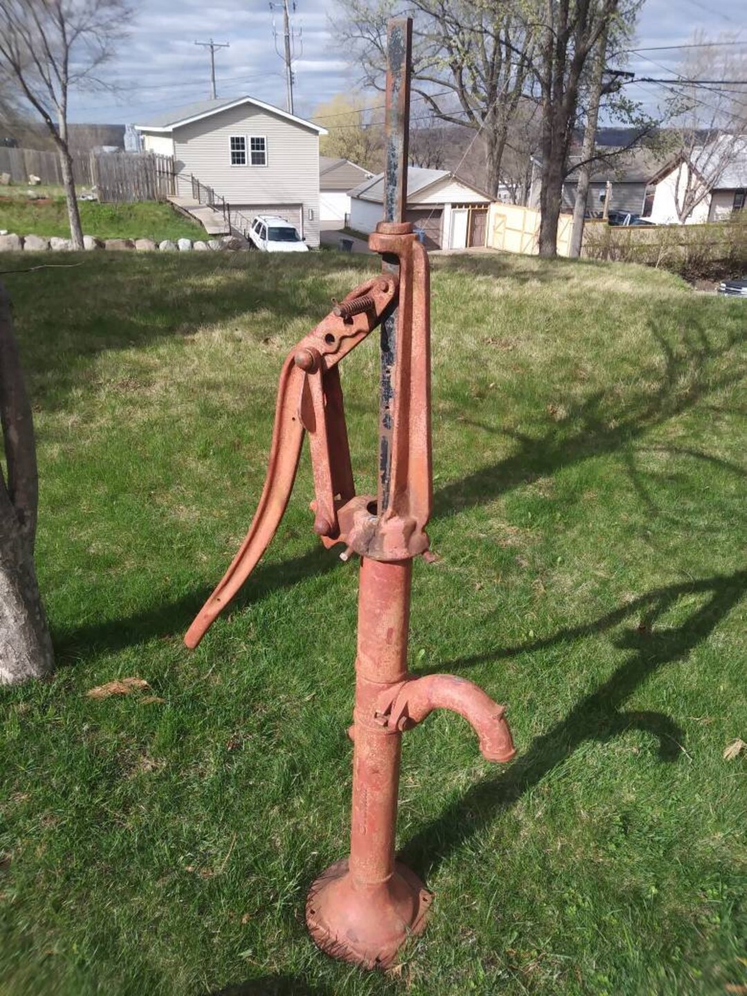 Vintage Well Pump - Perfect Rustic Red Color - Baker Manufacturing ...