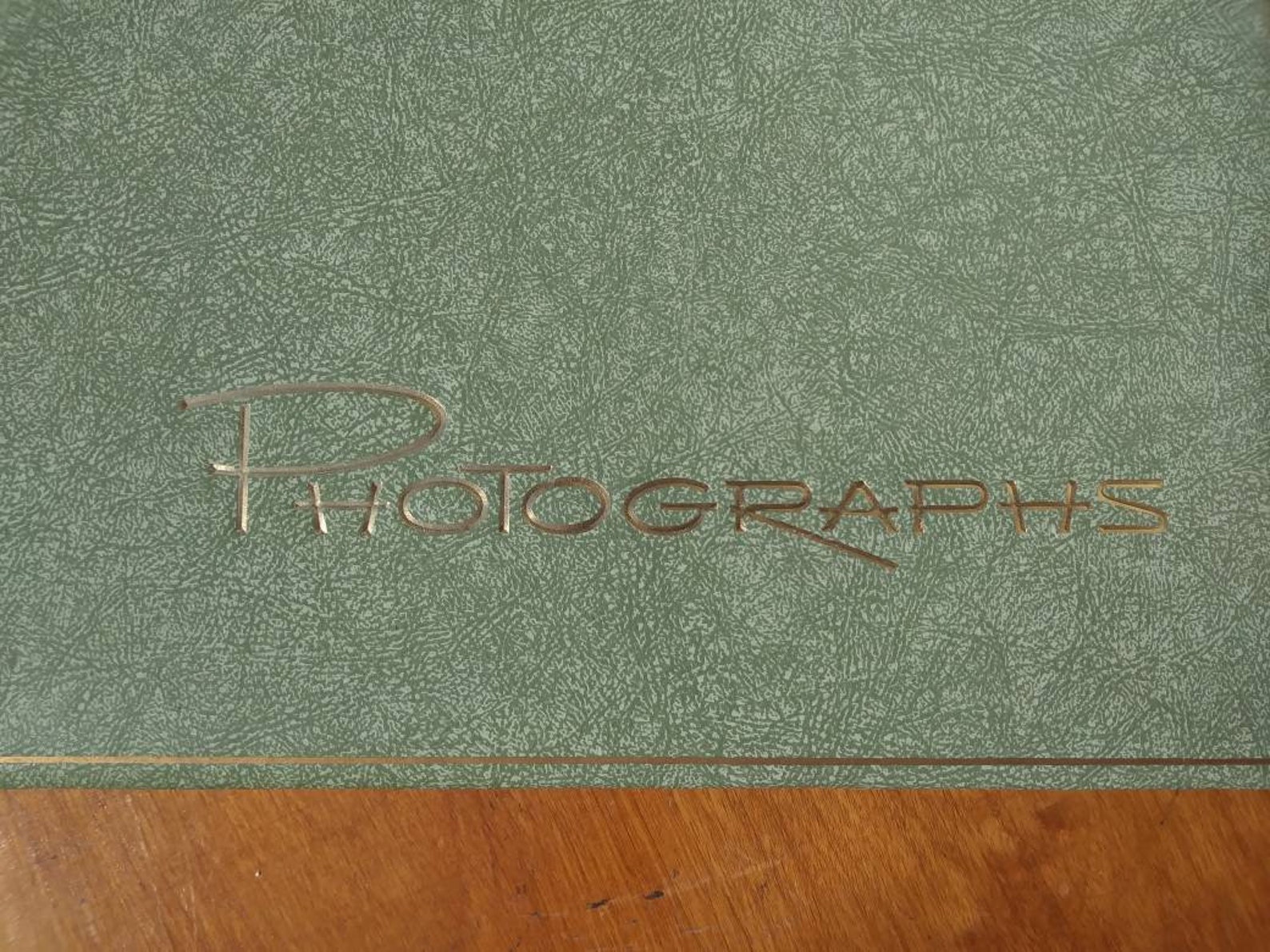 Vintage Photo Book - Light Green With Emerald Green Accents - Excellent ...