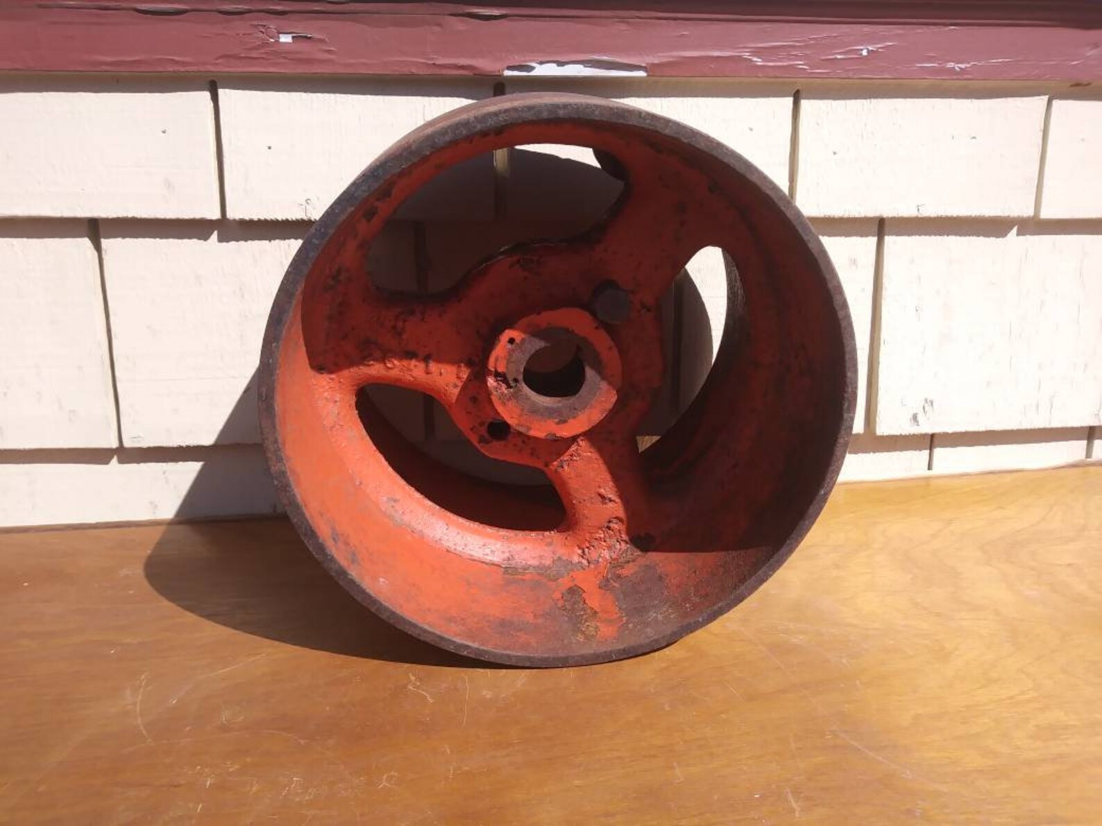 Vintage Cast Iron Wheel With Wide Edge - Etsy