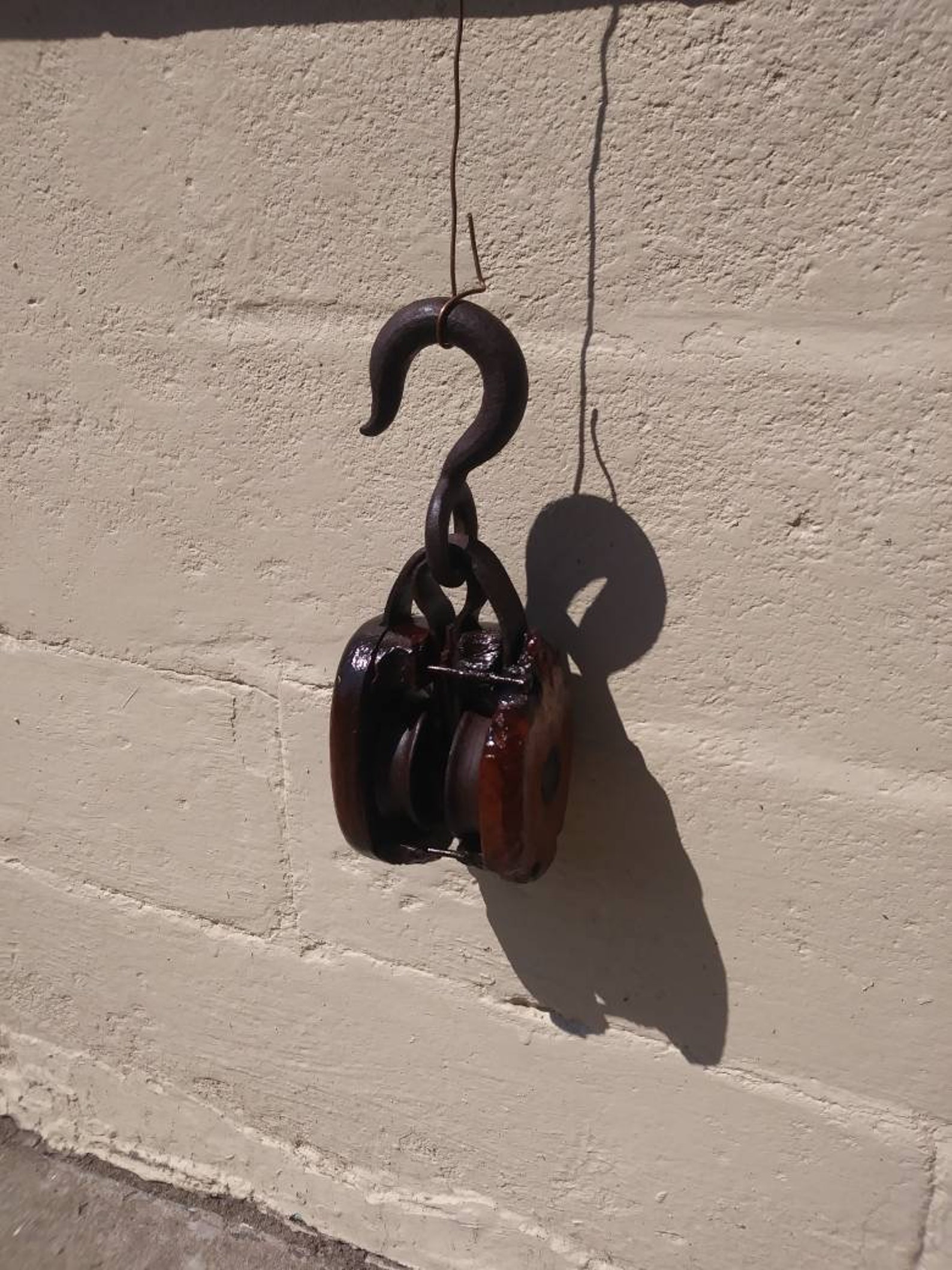 Vintage Mini-pulley With 4 Inch Hook - Etsy