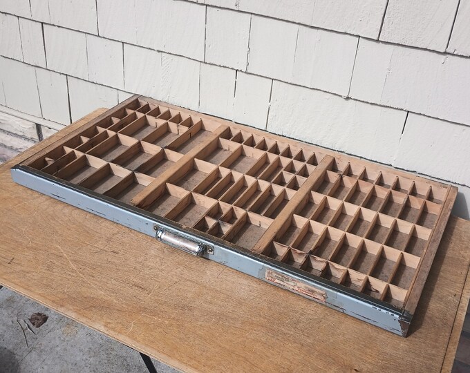 Vintage Letterpress Tray or Printer's Drawer - Etsy