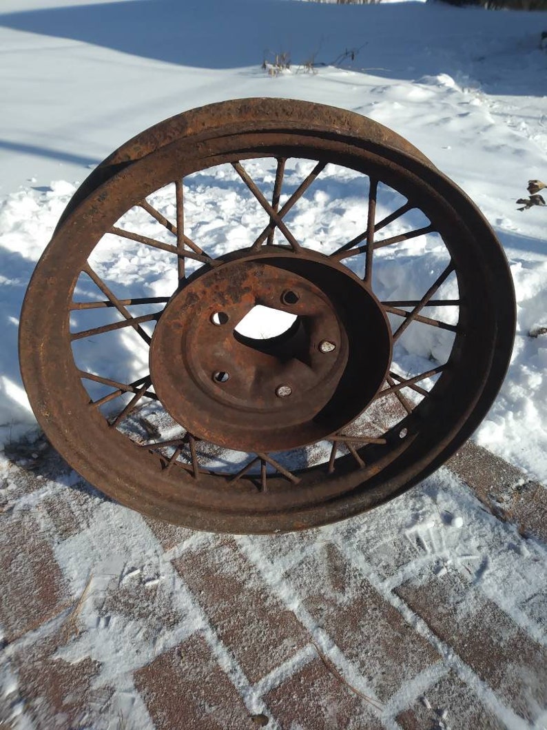 Vintage Steel Wheel | Etsy