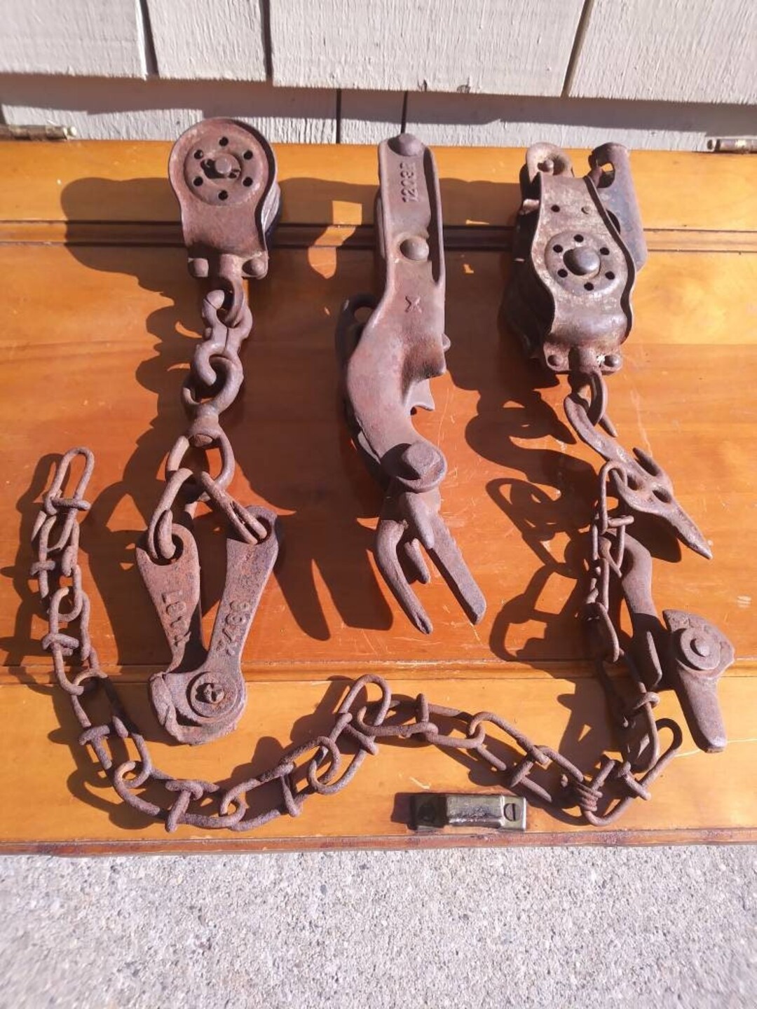 Vintage Pulleys and Rope Clamp - Etsy