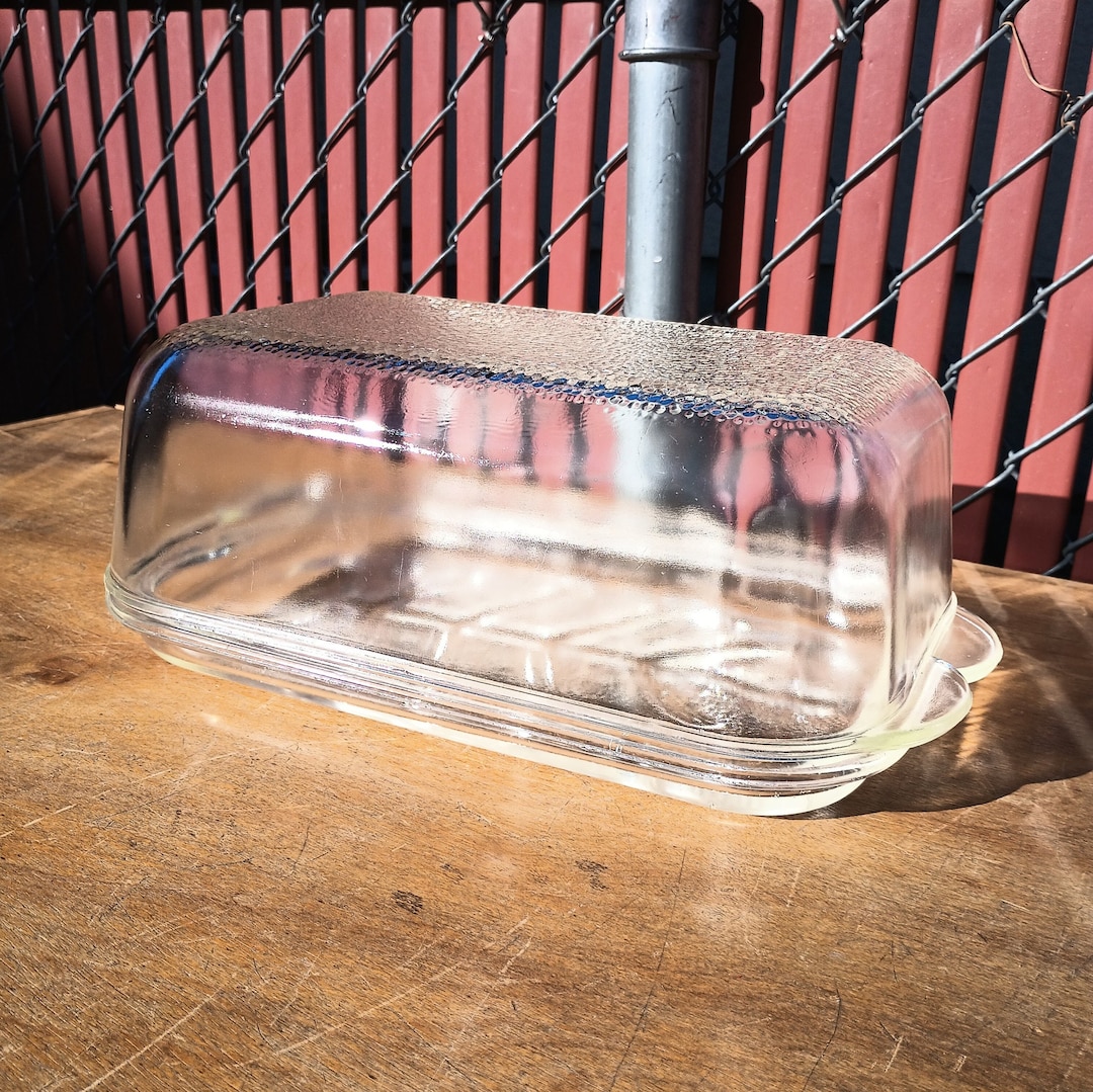 Vintage Clear Glass Roasting Pan With Serving Tray Lid - Etsy