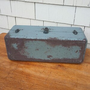 Vintage Grey Tool or Tackle Box - Etsy